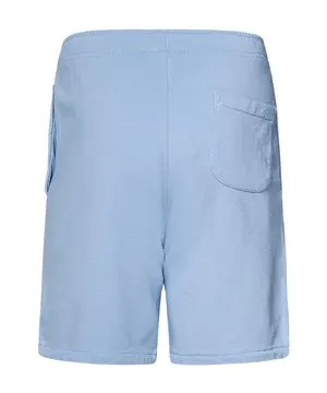 Polo Ralph Lauren Logo Embroidered Drawstring Track Shorts - Light Blue