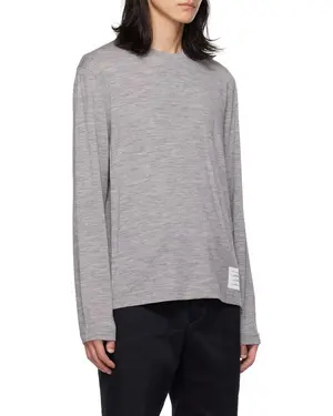Thom Browne Logo Patch Crewneck Jumper