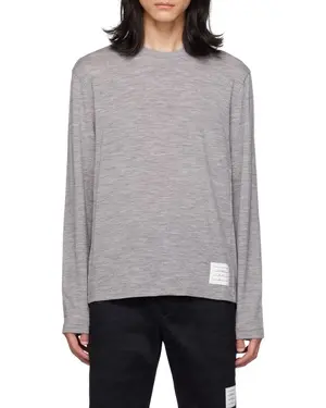 Thom Browne Logo Patch Crewneck Jumper