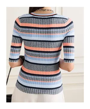 Veronica Beard Striped V-neck Cardigan