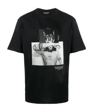 Neil Barrett Graphic Print T-shirt - Black