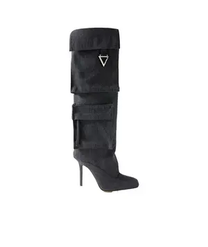 Attico Stiletto Boots With Pocket Detailing