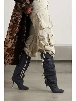 Attico Stiletto Boots With Pocket Detailing