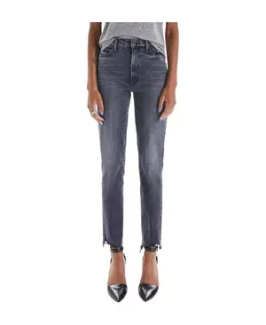 MOTHER High-waist Faded Jeans