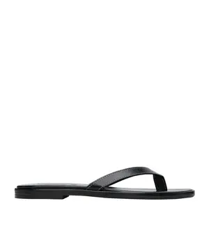 AeydĒ Melody Leather Flip-flops - Black