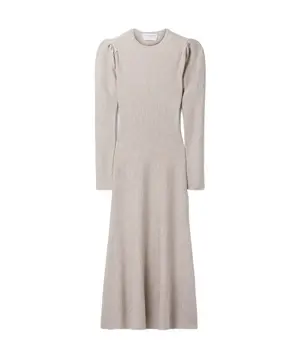 Gabriela Hearst Long Sleeve Round Neck Dress