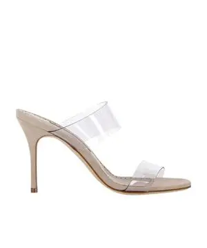 Manolo Blahnik Scolto Open-toe Stiletto Sandals - Nude