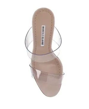 Manolo Blahnik Scolto Open-toe Stiletto Sandals - Nude