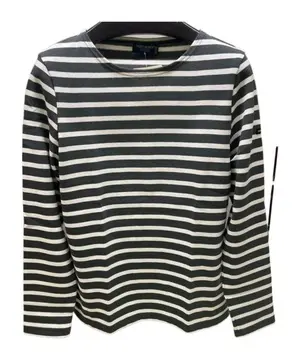 Saint James Long Sleeve Striped T-shirt - Black