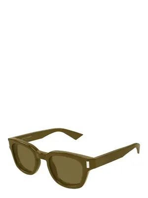 Saint Laurent Full Frame Sunglasses - Brown