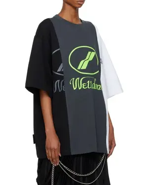 We11Done Logo-print Cotton T-shirt - Black