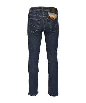 Jacob Cohen Slim-fit Jeans With Logo Patch