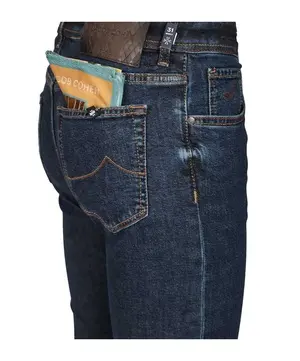 Jacob Cohen Slim-fit Jeans With Logo Patch