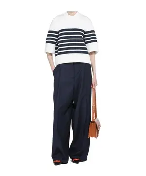 N.21 Striped High Collar Pullover
