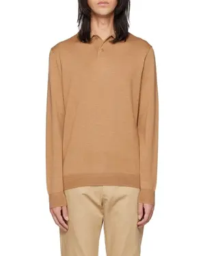 A.p.c. Long-sleeve Wool Polo Shirt