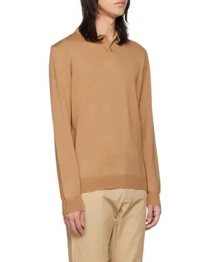 A.p.c. Long-sleeve Wool Polo Shirt