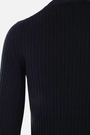 Chloé High-neck Ribbed Jumper With Scalloped Trim