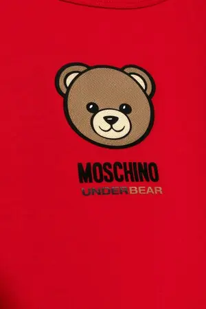 Moschino Crew Neck Sleeveless Vest With Bear Print