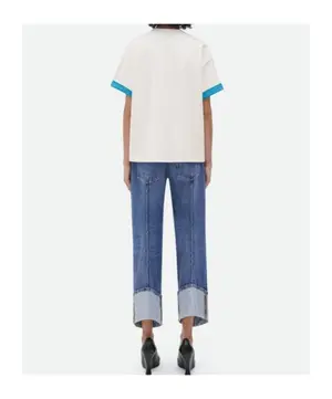 Bottega Veneta Short Sleeved Crewneck T-shirt - White