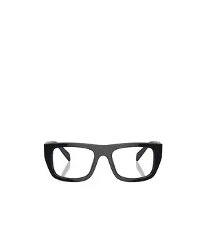 Prada Rectangular Frame Eyeglasses - Black
