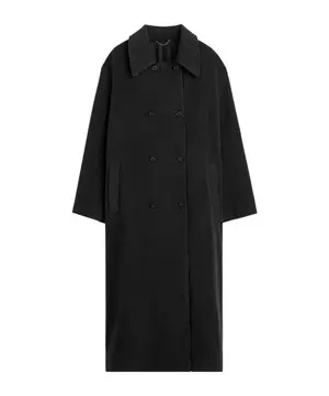 TOTEME Double-breasted Tailored Coat - Black