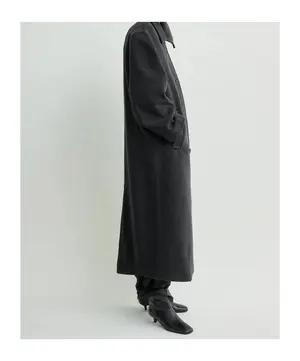 TOTEME Double-breasted Tailored Coat - Black