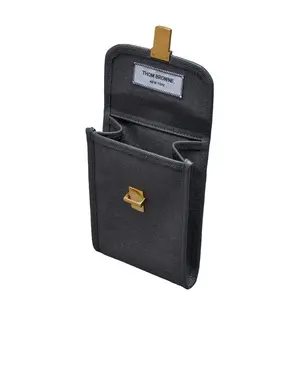 Thom Browne Twill Phone Holder Crossbody Bag