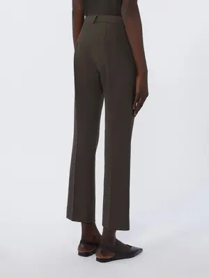 Max Mara Tailored High-waisted Slim Trousers - Medium Gray