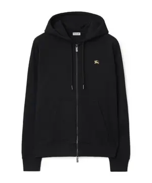Burberry Zip-up Embroidered Hoodie
