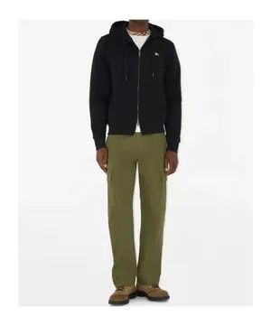 Burberry Zip-up Embroidered Hoodie