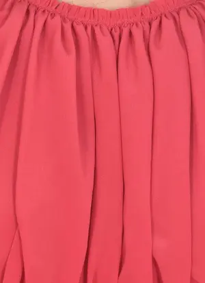 LANVIN Sleeveless Ruched Blouse - Red