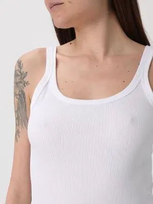 Dolce & Gabbana Crewneck Tank Top With Logo Patch - No
