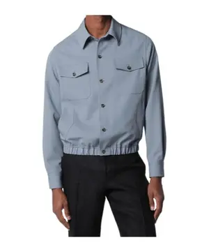 LARDINI Buttoned Shirt Jacket - Grey