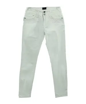 Emporio Armani Embellished Logo Jeans - Gray