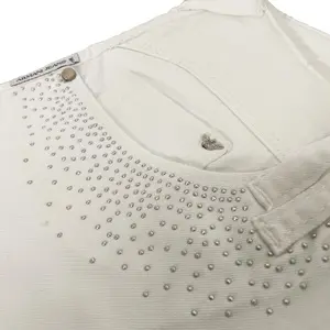 Emporio Armani Embellished Logo Jeans - Gray