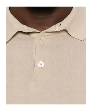 Eleventy Short Sleeved Knit Polo Shirt