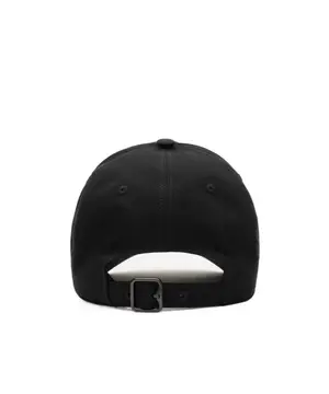 Burberry Logo Gabardine Baseball Cap - Black