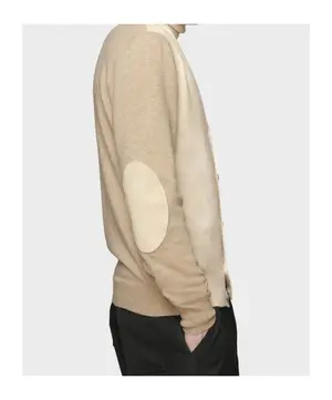 MAISON MARGIELA V-neck Cardigan With Contrast Elbow Patches - Null