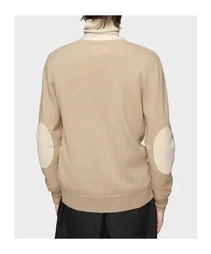 MAISON MARGIELA V-neck Cardigan With Contrast Elbow Patches - Null