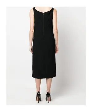 N.21 Sleeveless V-neck Ruched-strap Midi Dress