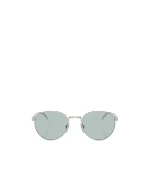 Prada Prada Eyewear Oval Frame Sunglasses Gray