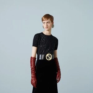 Gucci Fine Wool Gg Crystal Sweater