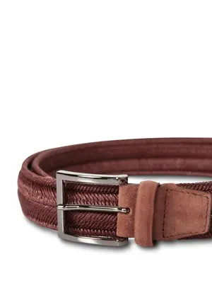 Orciani Buckle Woven Belt - Brown