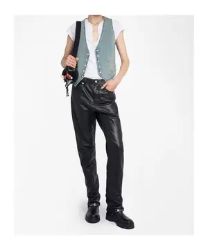 Zadig&Voltaire Sleeveless Embellished Denim Vest