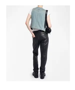 Zadig&Voltaire Sleeveless Embellished Denim Vest