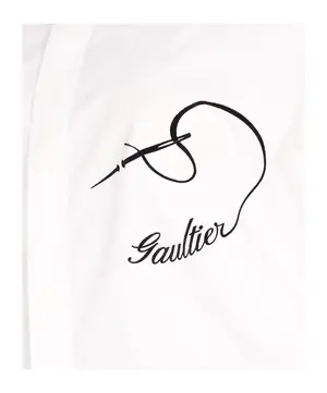 JEAN PAUL GAULTIER Long Sleeve Printed Shirt With Lapel
