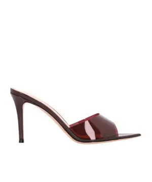 GIANVITO ROSSI Elle 85mm Leather Mules - Brown