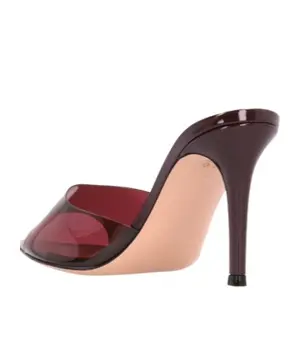 GIANVITO ROSSI Elle 85mm Leather Mules - Brown