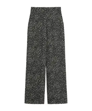 Max Mara Fresco Printed Wide-leg Trousers