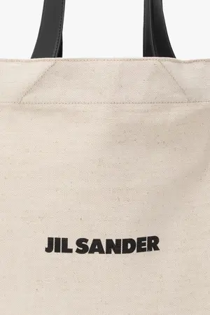 JIL SANDER Large Logo Tote Bag - Nude